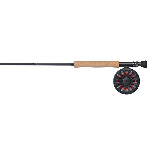 PENN Fishing Battle Fly Reel and Fishing Rod Outfit Combo, Black, 8wt, BTLFLY8WT90