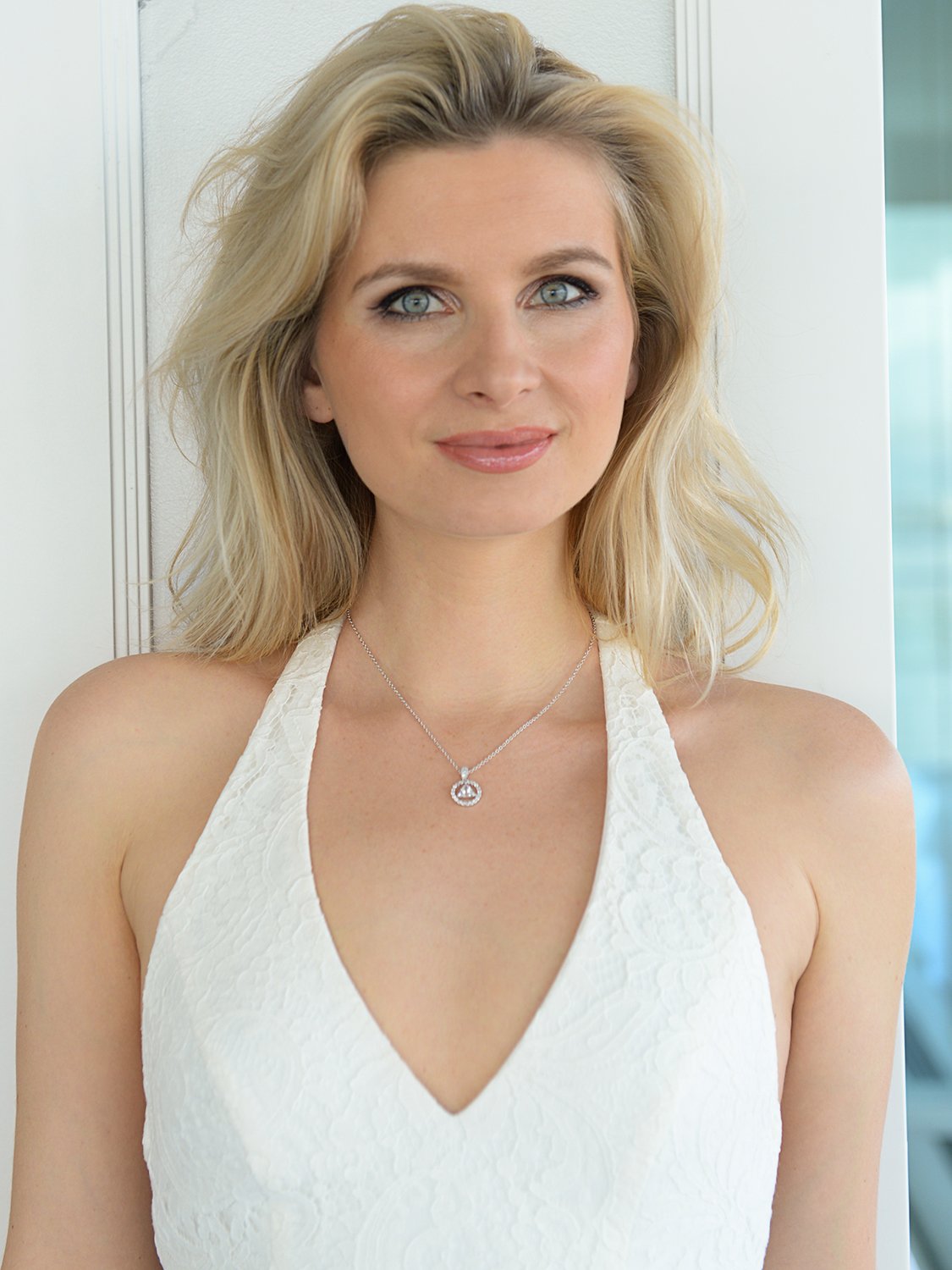 Mariell AA Recovery Symbol Cubic Zirconia Silver Rhodium Necklace Celebrate Alcoholics Anonymous Sobriety