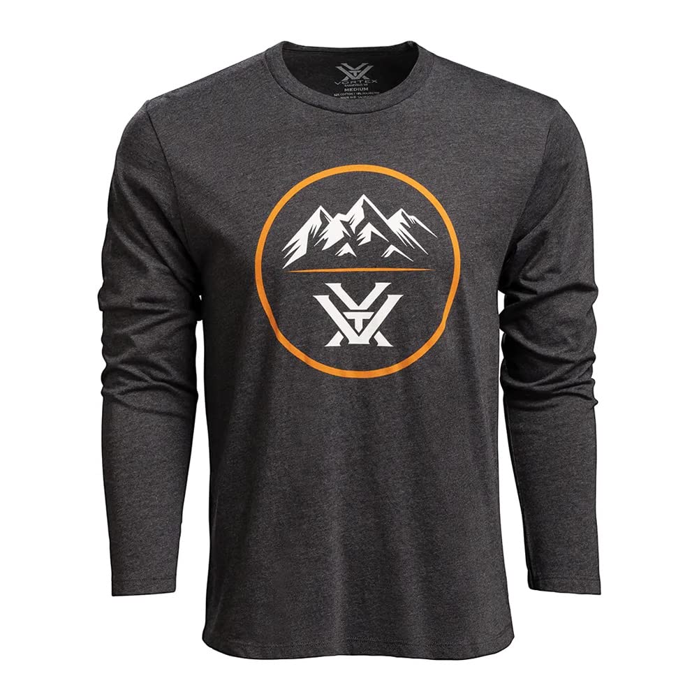 Vortex Optics Three Peaks Long Sleeve Shirts (Charcoal Heather, 3X-Large)