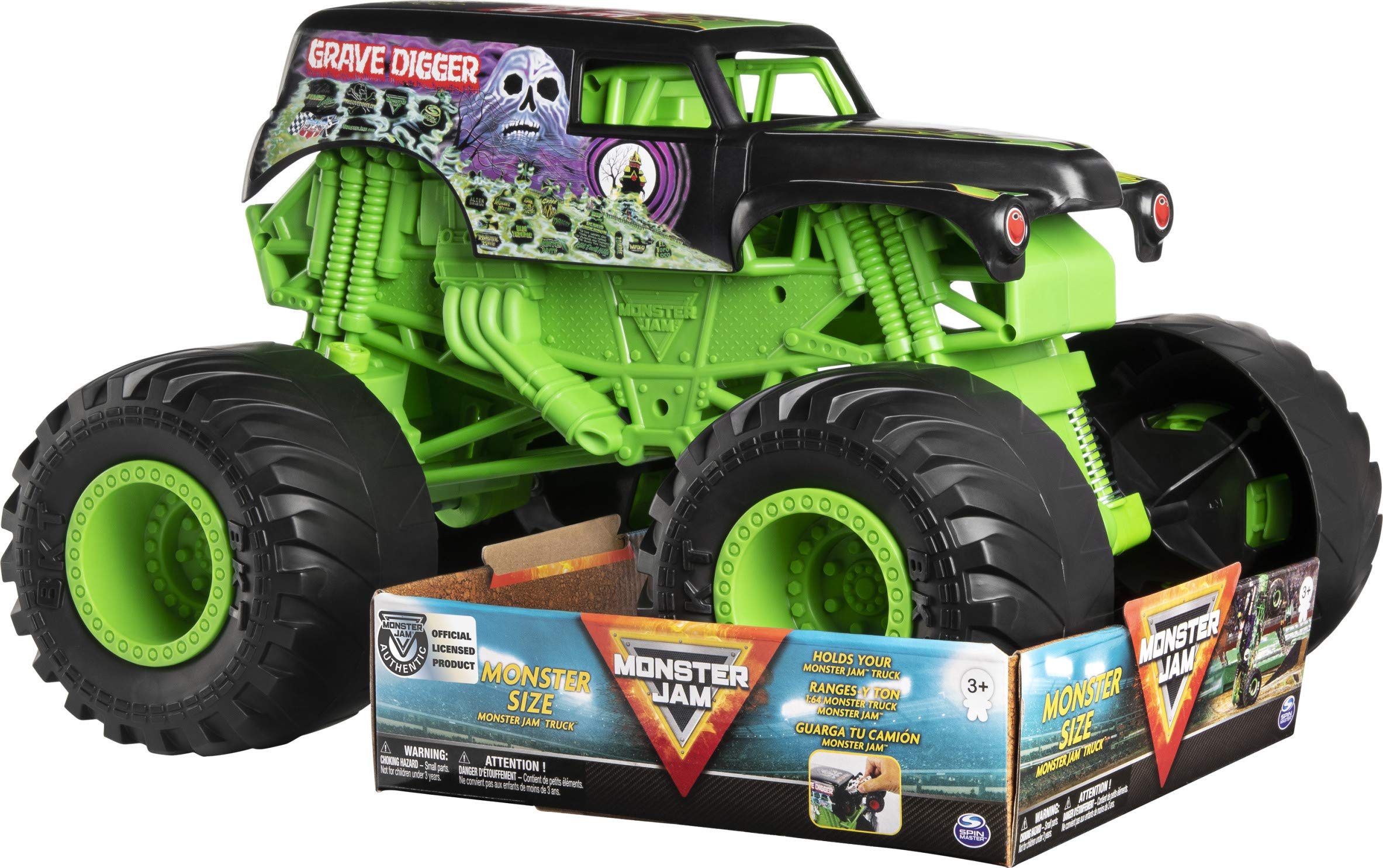 Monster Jam, Monster Size Grave Digger Monster Jam Truck, 1:10 Scale