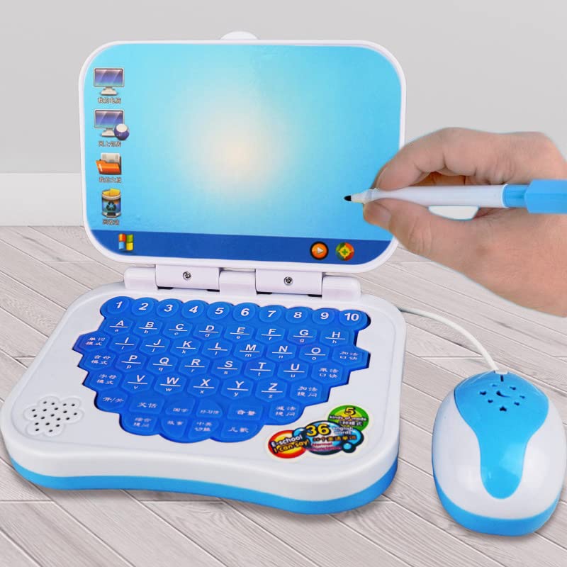 Smart Talking Computer for Kids,Laptop Toy for Kids,Children's Early Education And Learning Computer Chinese And English Reading Machine