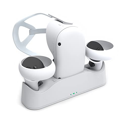 Viupolsor Magnetic Charging Dock Station for Quest 2 Glasses Headset Handle Controller Fast Charger Stand VR Accessories