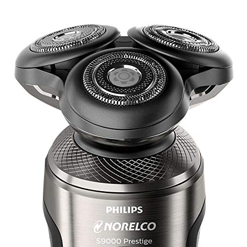 Norelco Series 9000 Sbaver, SP9860/86 Electric Shaver with SH98/72 Replacement Blade and SmartClick Precision Trimmer - Bundle