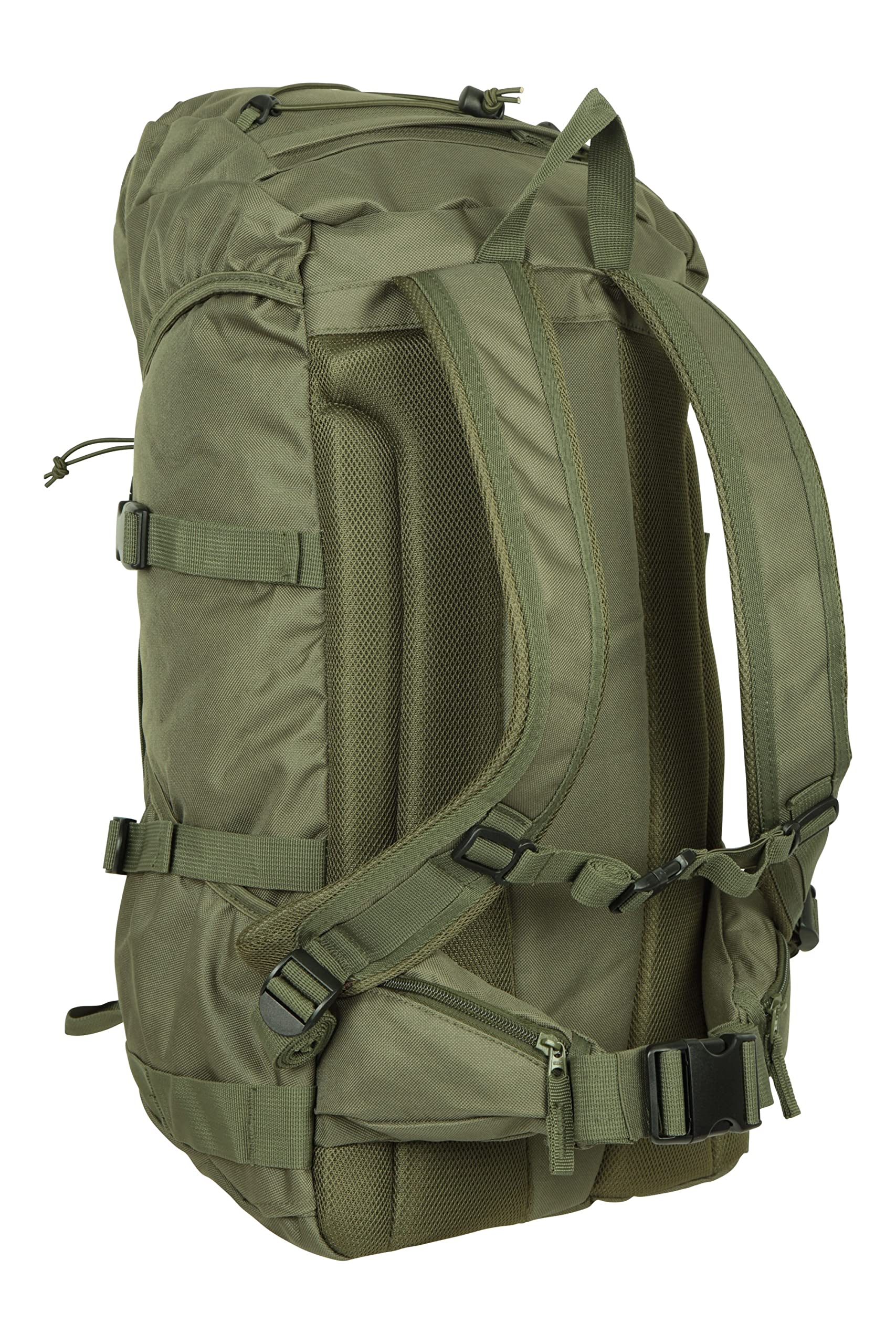 Mountain Warehouse High 50L Rucksack - Practical, Padded Bagpack Green