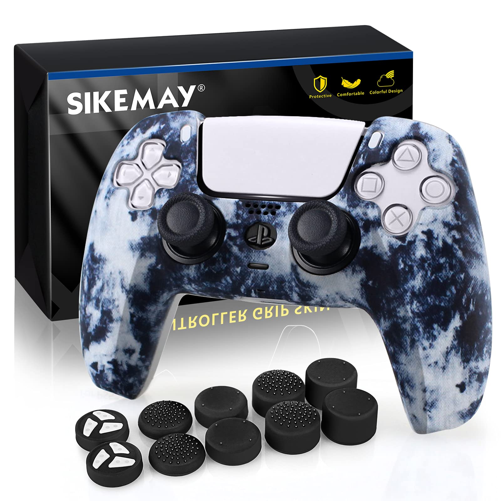 SIKEMAY Compatible with Playstation 5 Controller Skin Playstation 5