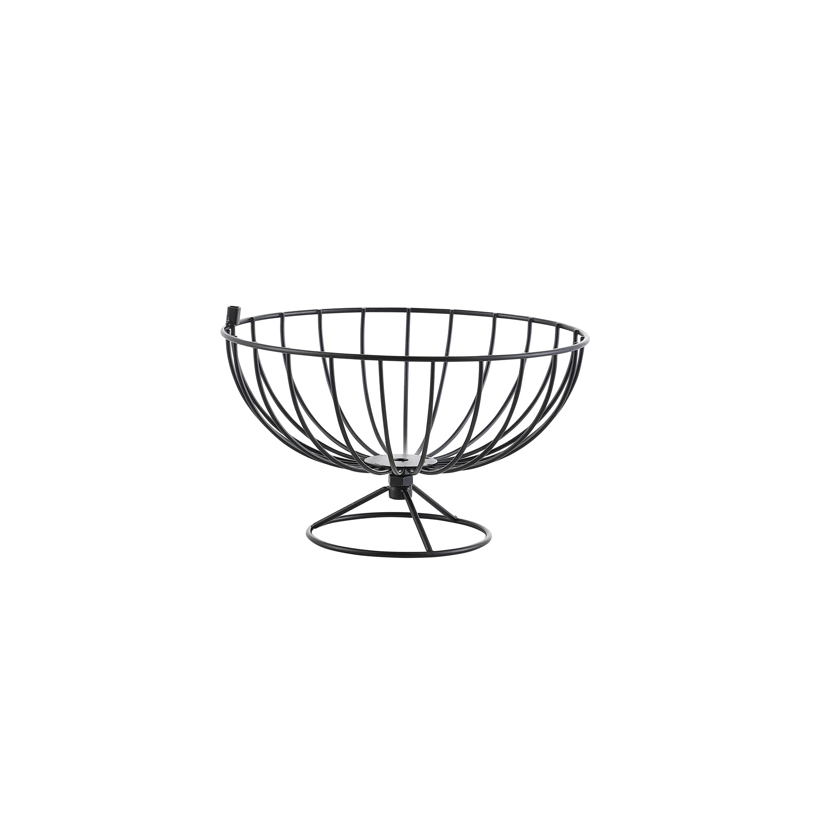 Simple Black Fruit Basket With Banana Hanger,Fruit Basket Bowl With Banana Tree Holder