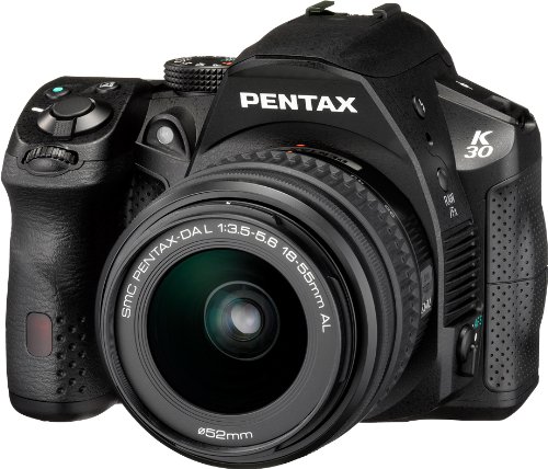 Pentax K-30 Weather-Sealed 16 MP CMOS Digital SLR with 18-55mm and 55-300mm Lenses (Black)
