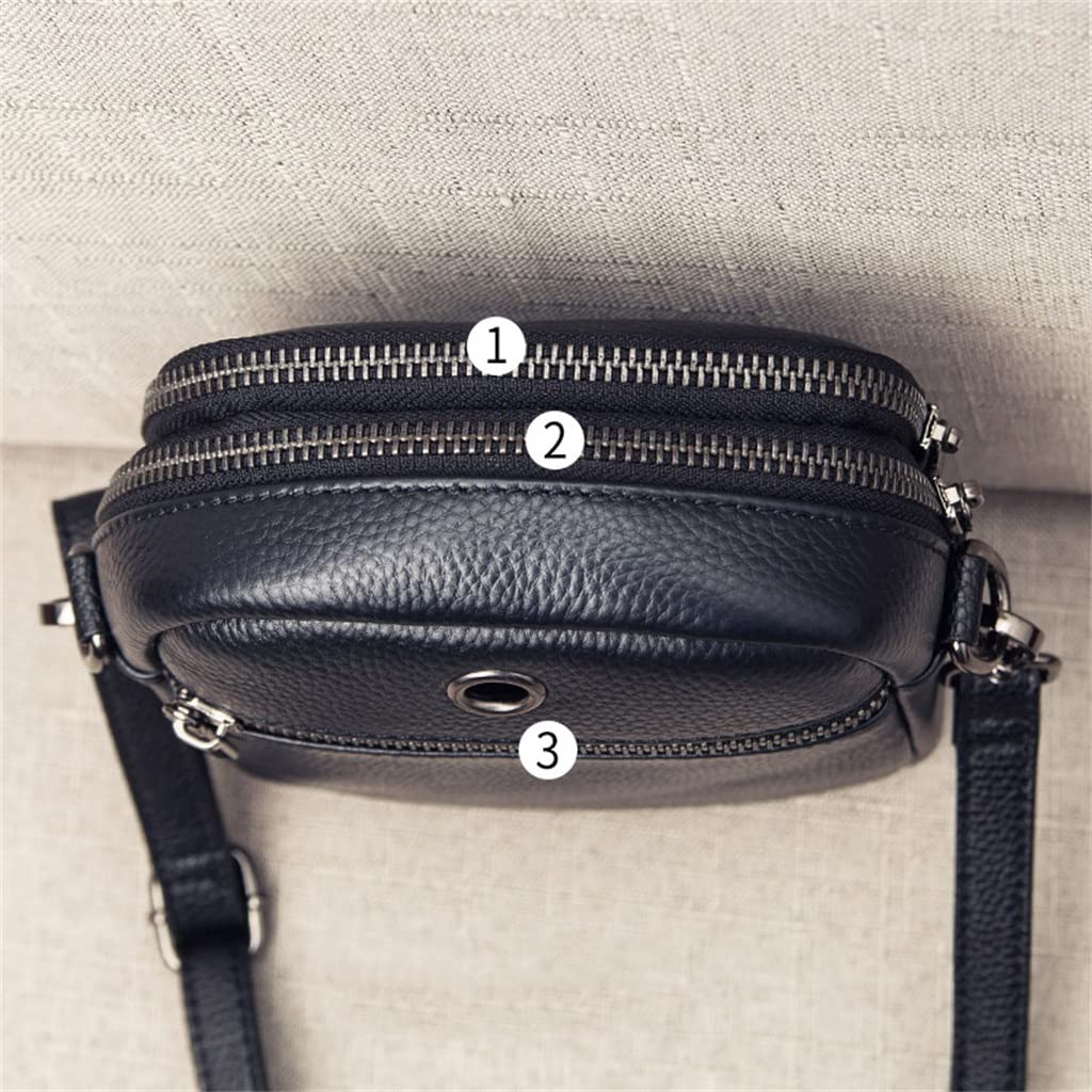WYFDP Leather Vertical Women's Bag Small Bag Women's Messenger Summer Mini Mobile Phone Bag Women's Shoulder Bag (Color : D, Size : 1ps)