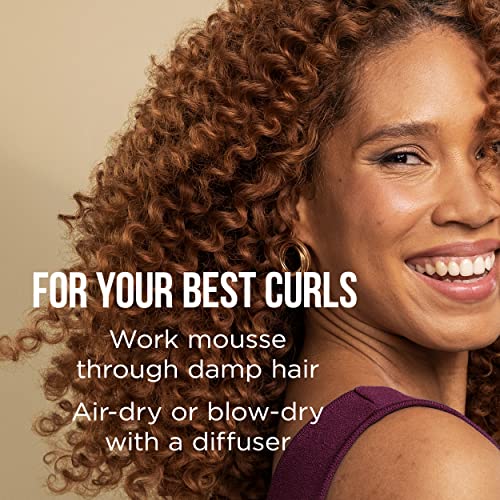 Pantene Curl Mousse For Curly Hair, Tames Frizz for Soft Touchable Curls, 6.6 Oz Each (Pack of 3)