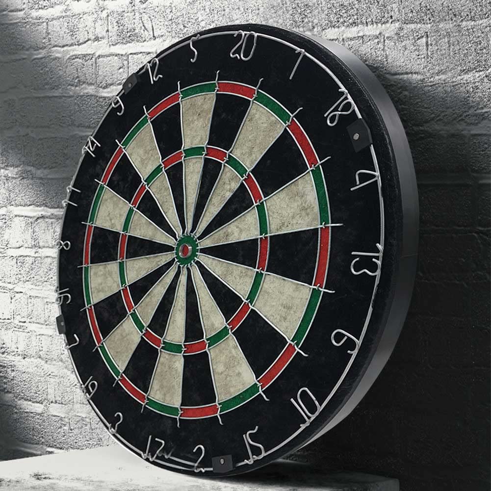 Professional Regulation Bristle Dartboard Set: High-Grade Compressed Sisal Dart Board Set with Rotating Number Ring and Staple-Free Bullseye, Dart Board Suitable for Adults in Party/Competition/Bar