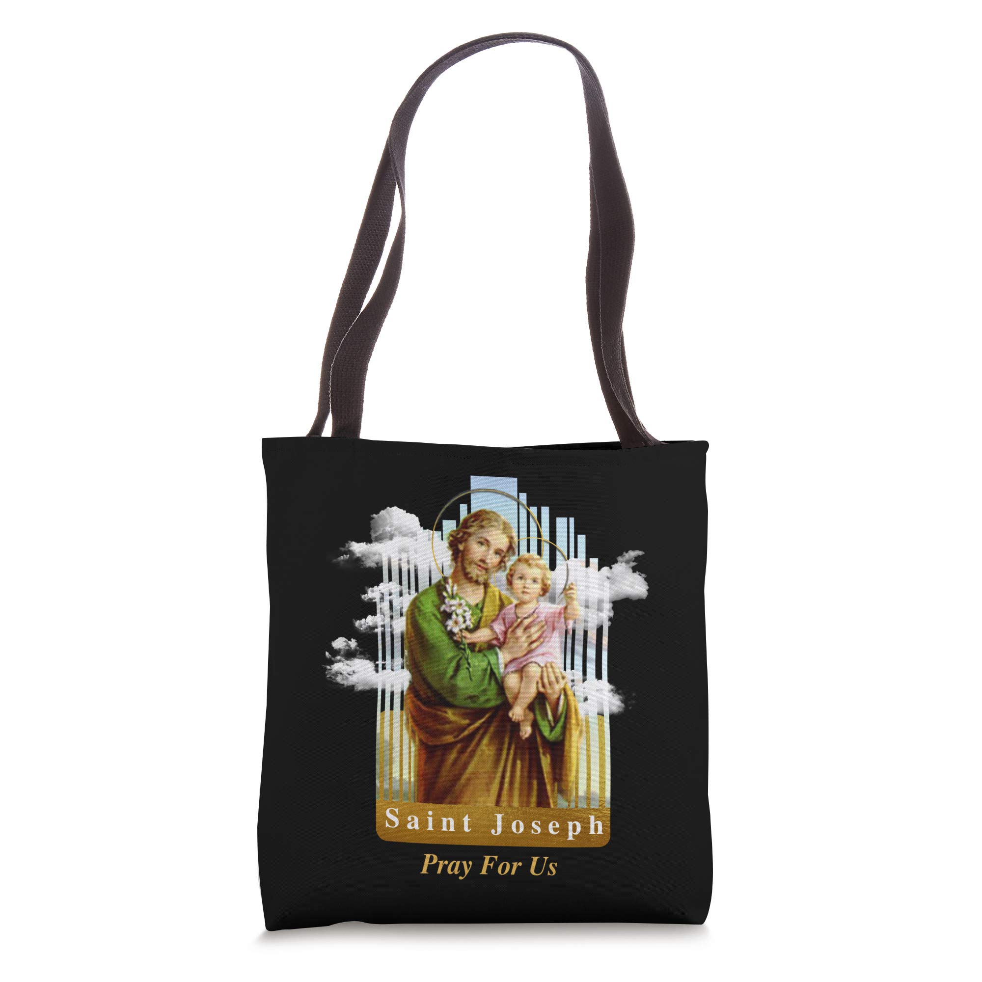 Saint Joseph Catholic Church St. Joseph With Infant Jesus Tote Bag