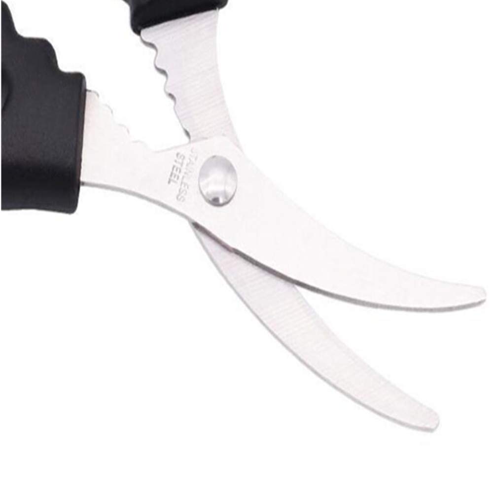ZHU YU CHUN 6 Pcs Seafood Scissors for Kitchen Seafood Fish Crab Shrimp Lobster Scissors, Black