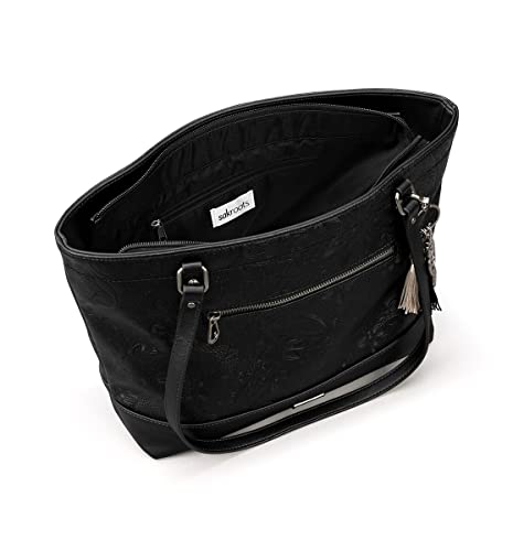Sakroots Arcadia Recycled Metro Tote, Black