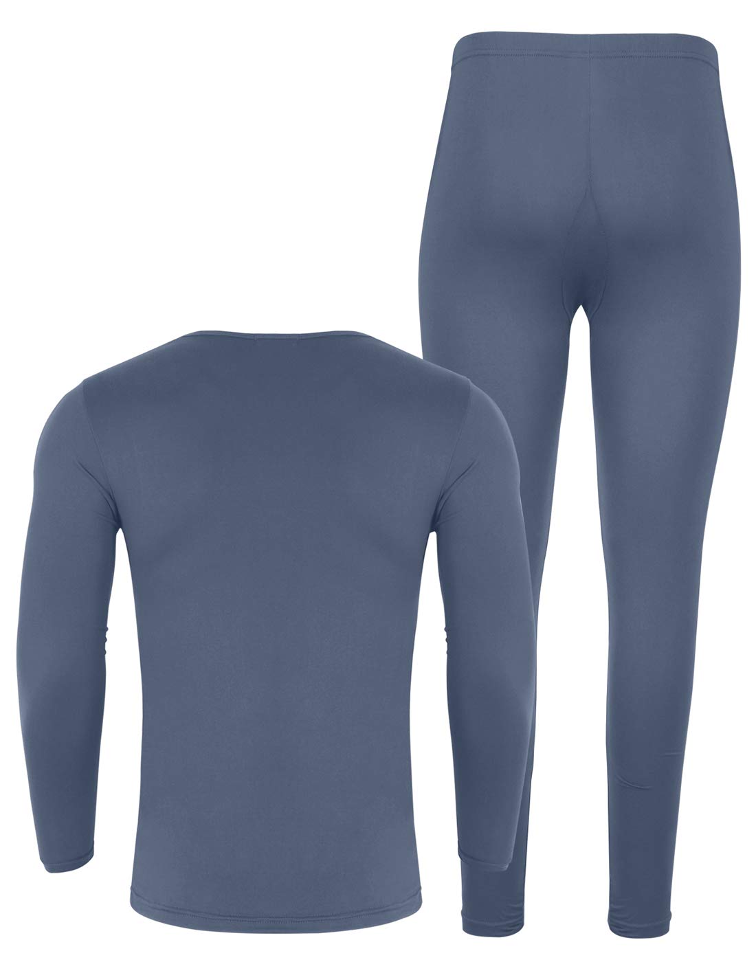 Poriff Mens Insulated Thermal Midweight Thermal Underwear Cold Weather Clothes Dark Grey M