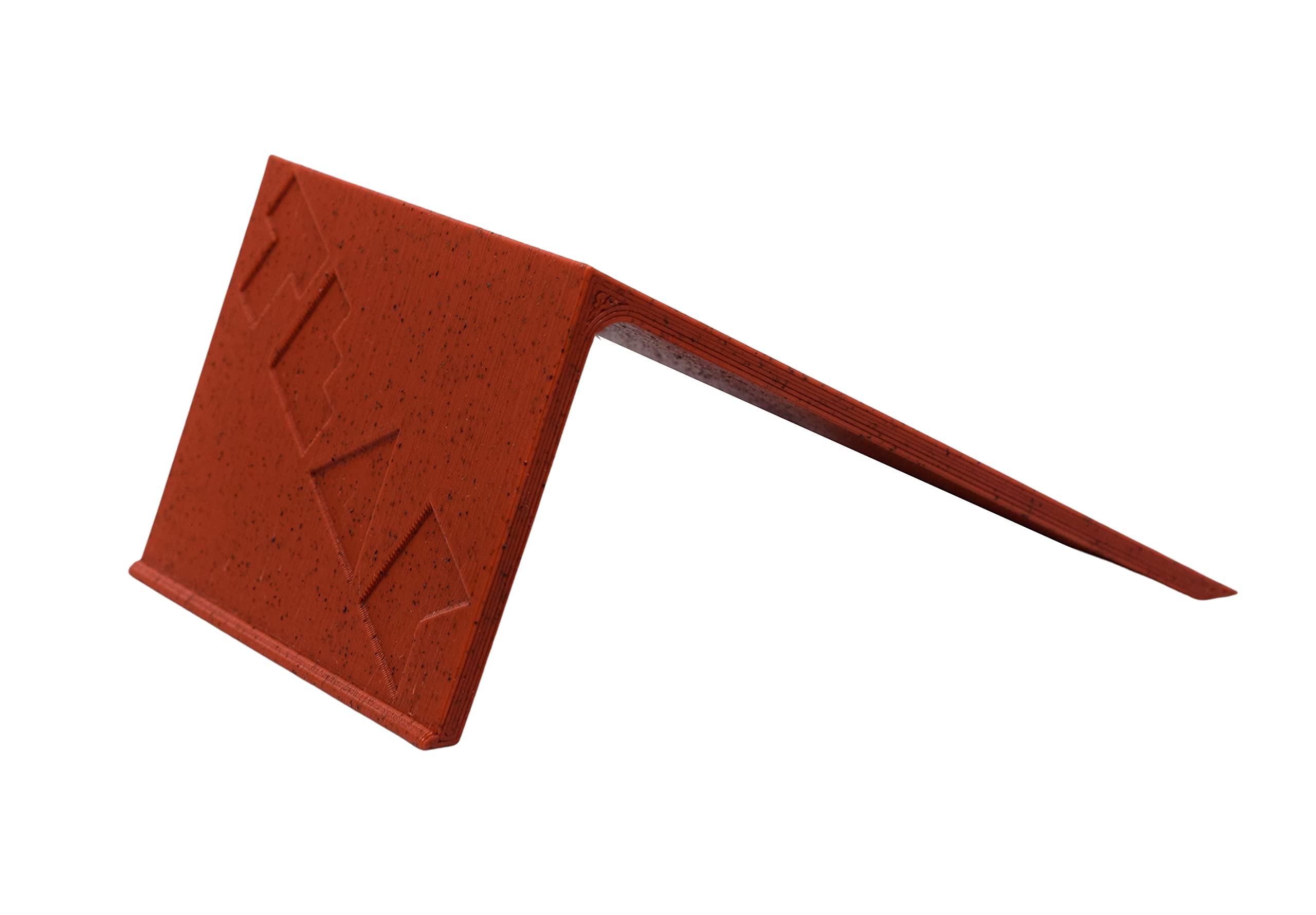 Teak Tuning Fingerboard Poly Mid-Rise Kicker Ramp - 5" Long, 3" Wide, 2" Tall - Fingerboard Obstacle in Lava Flow Colorway