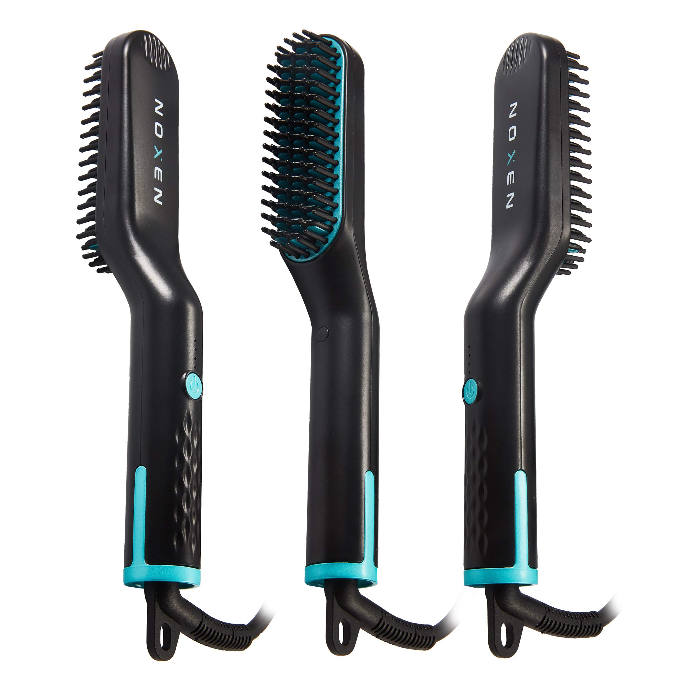 NOXEN Beard Straightener Comb for Men, Hot Iron Electric Growth Grooming Brush Kit for Dad, Professional Hair Straightener Heated Comb Gift Set