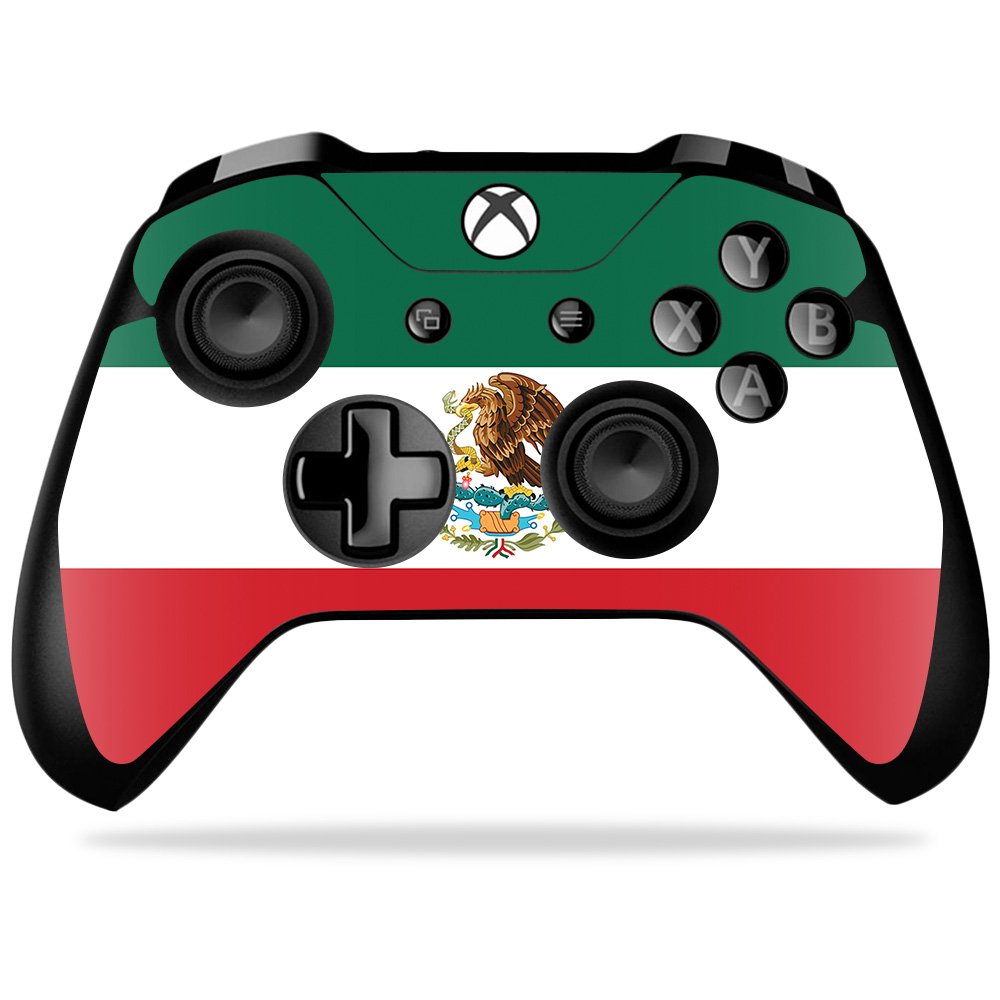 MightySkins Skin Compatible with Microsoft Xbox One X Controller - Mexican Flag | Protective, Durable, and Unique Vinyl Decal wrap Cover | Easy to Apply, Remove, and Change Styles | Made in The USA