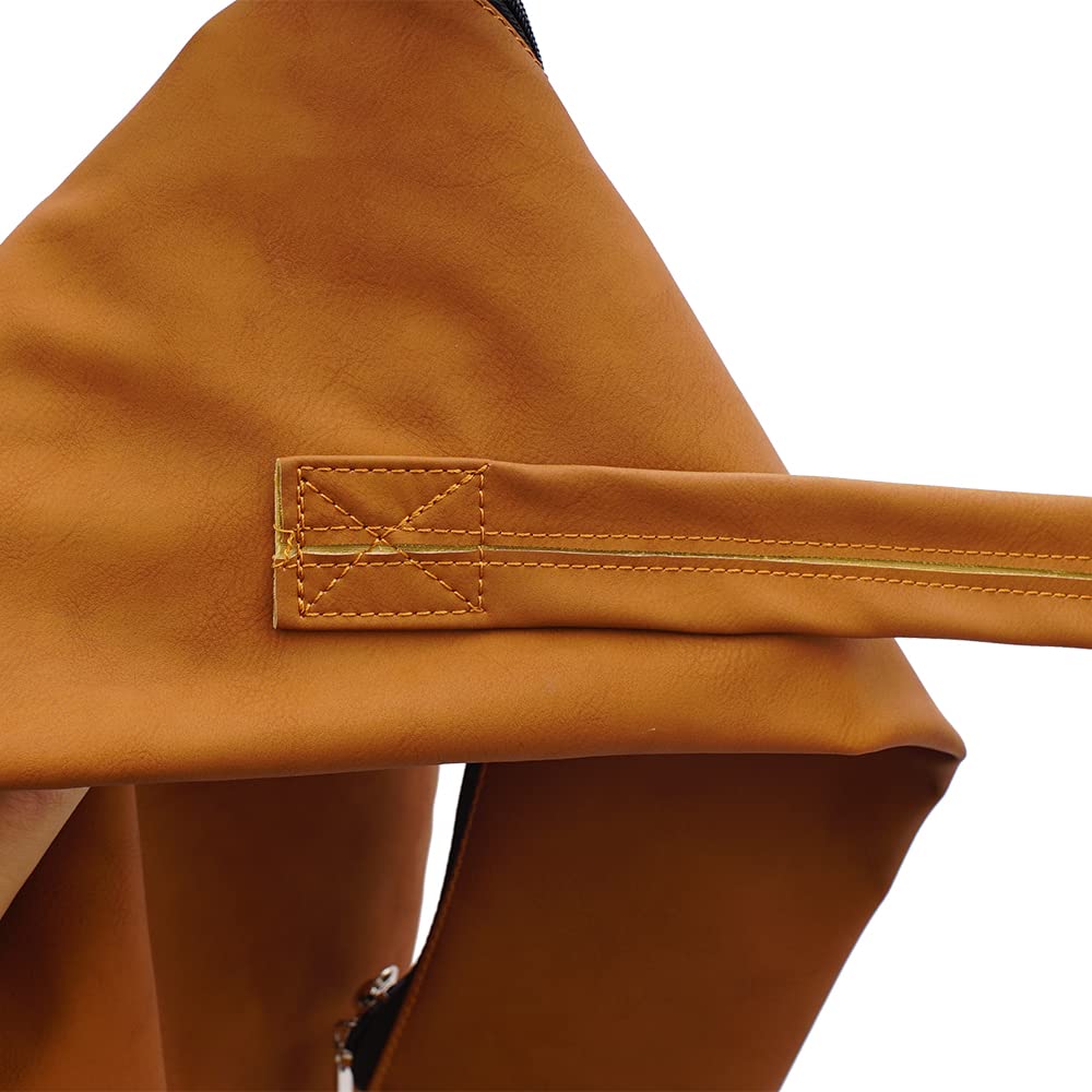 SOPOGER Archery Traditional Bow Bag 60Inch Longbow Bag Leather Horse Bow Case Bow Carry Bag for Outdoor Shooting Training