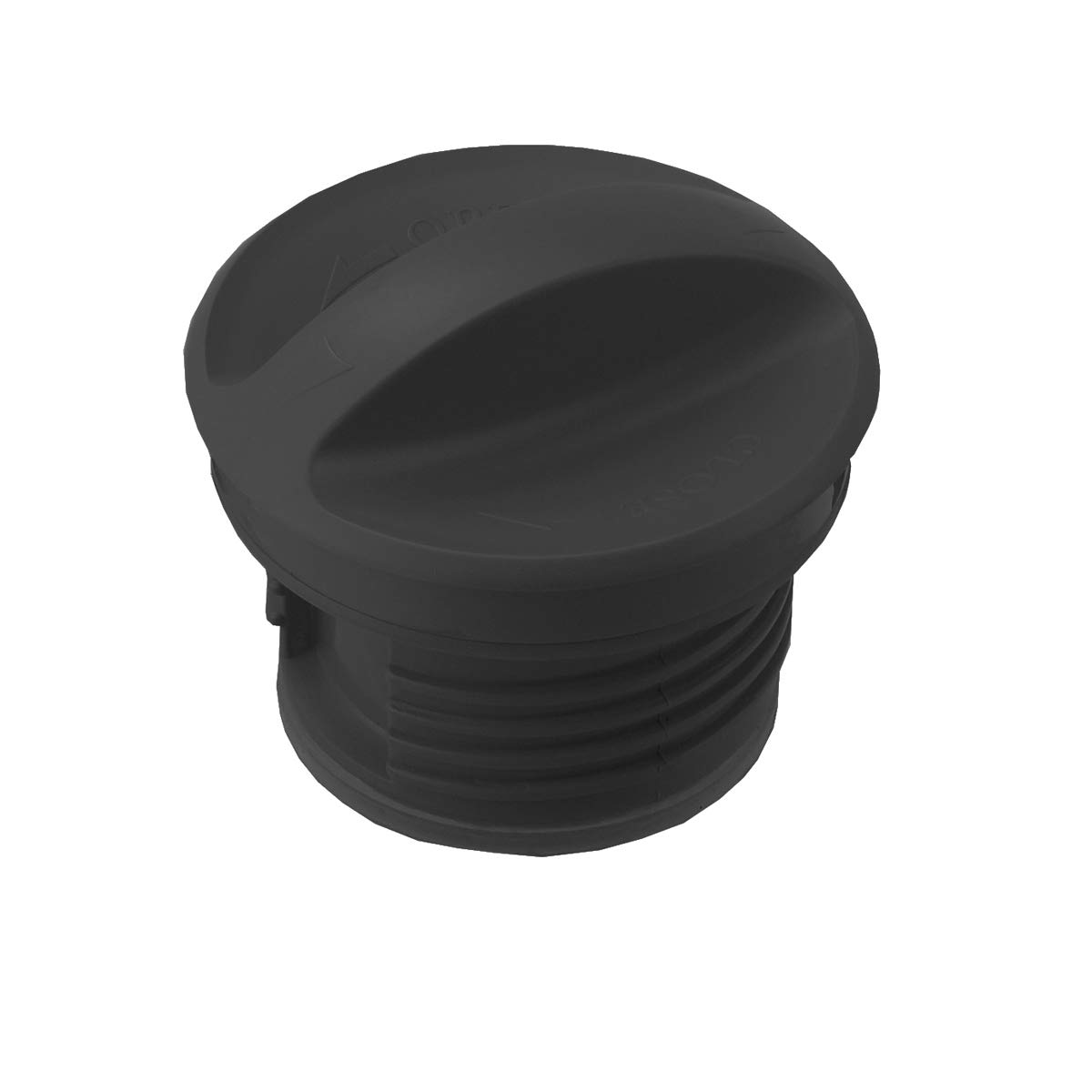 Service Ideas SSN100HHET Steelvac Carafe, Half & Half" Etched, 1 L, Black Base