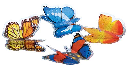 Mini Butterfly Garden Gift Set Two Live Cups of Caterpillars โ Dual Lens Magnifier โ Butterfly Life Cycle Stages