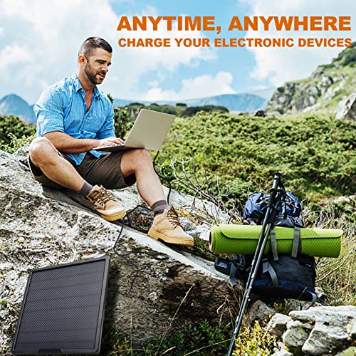 X-TRACKER Trail Camera Solar Panel, 10W Solar Panel Battery Charger Kit 12V/9V/6V with Build-in 25000mAH Rechargeable Lithium Battery IP66 Waterproof Hunting Accessory (Weather Resistant)