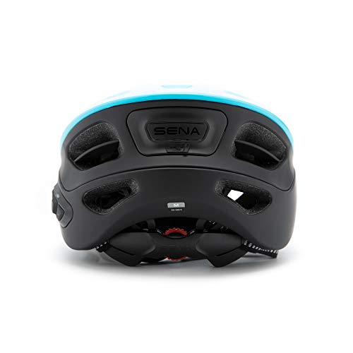 Sena R1 Smart Cycling Helmet (Ice Blue, Medium)