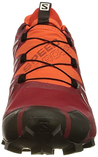 Salomon Speedcross 5 Gore-tex Trail Running Shoes for Men, Monument/Black/Saffron, 9.5