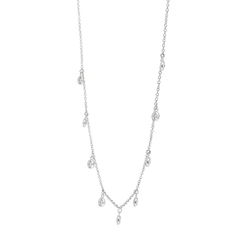 Silpada 'Marvel Around' Cubic Zirconia Necklace in Sterling Silver, 15" + 2"