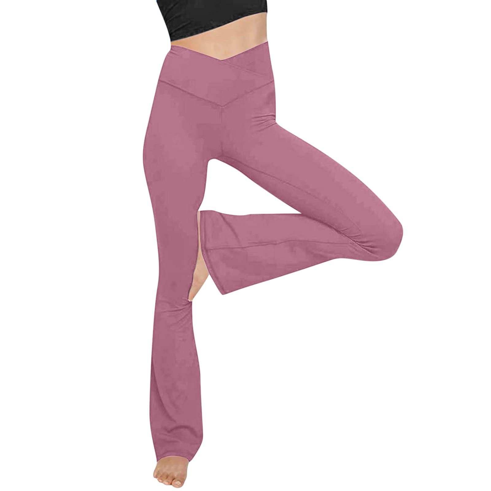 Womens Black Leggings Compression Leggings for Women 20-30 Mmhg Buttery Soft Women's Bootcut Yoga Pants Capris with 3 Pockets Lounge Floral Printing