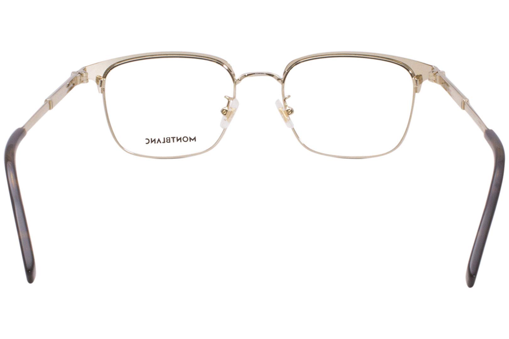 Montblanc Rectangular Eyeglasses MB0083OK 002 Matte Brown/Gold/Havana 52mm 0083