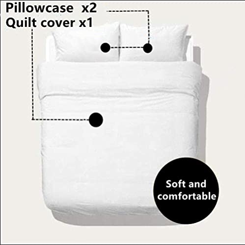 WMLYYZYQ Duvet Cover Queen White Tractor Bedding Sets Queen 3 Pieces Set for Adults Teens Kids, 3D Reversible Microfiber Bedding Comforters Set and Pillow Shams (Quilt Cover 90"x90")