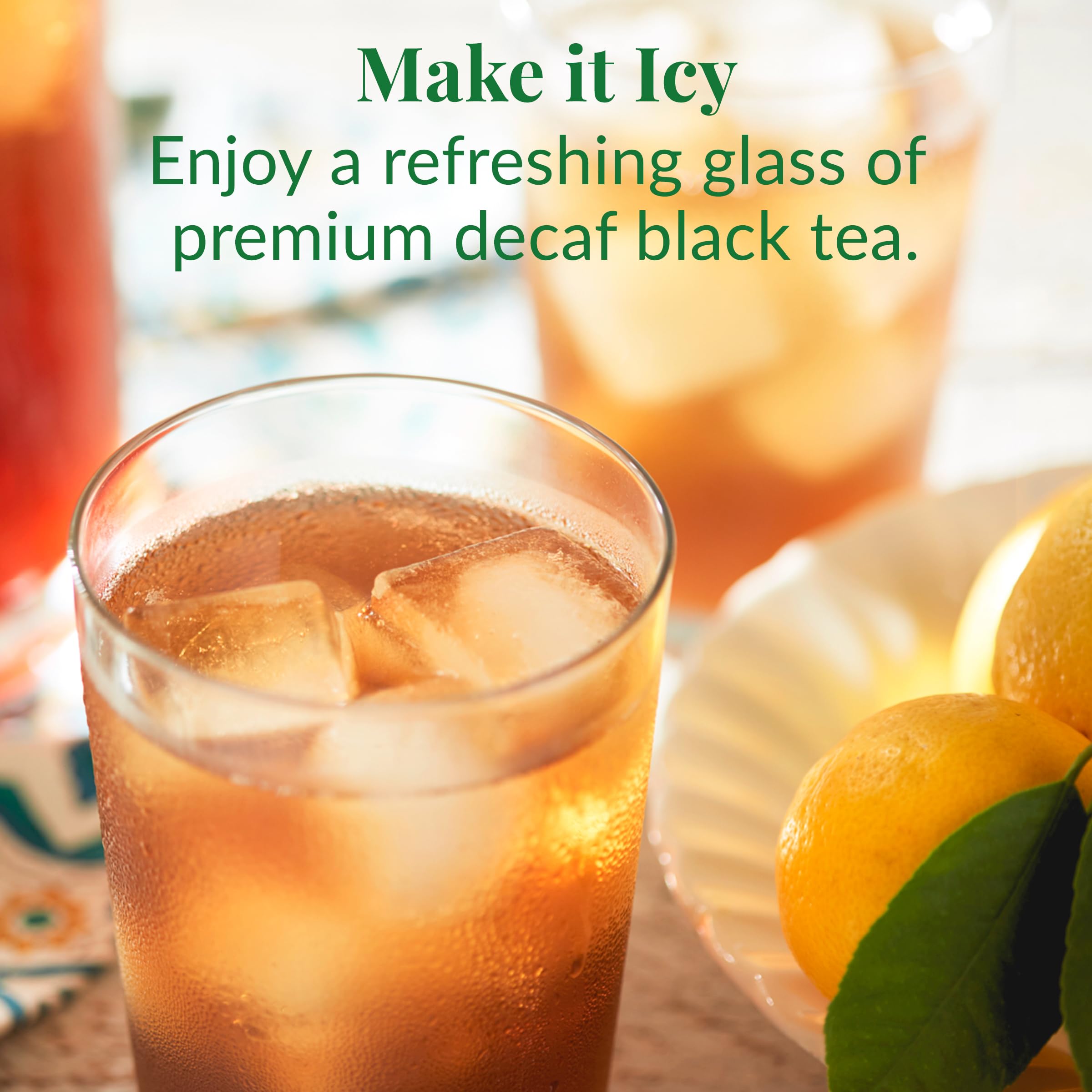 The Republic of Tea โ Decaf Ginger Peach Black Tea Tin, 50 Tea Bags, Environmentally- Friendly Decaffeinated Tea