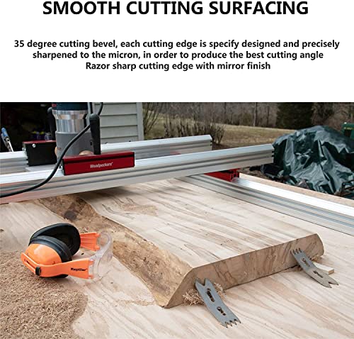 SpeTool 1/4 Inch Shank 1-1/4" Cutting Diameter Spoilboard Surfacing Router Bit 2+2 Inserts Cutter Planing Bit Flycutter Leveler Slab Flattening Router Bit Woodworking Milling Cutter