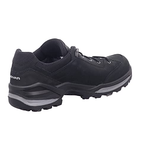 Lowa Mens Renegade GTX Lo Nubuck Leather Black Graphite Shoes 10.5 US