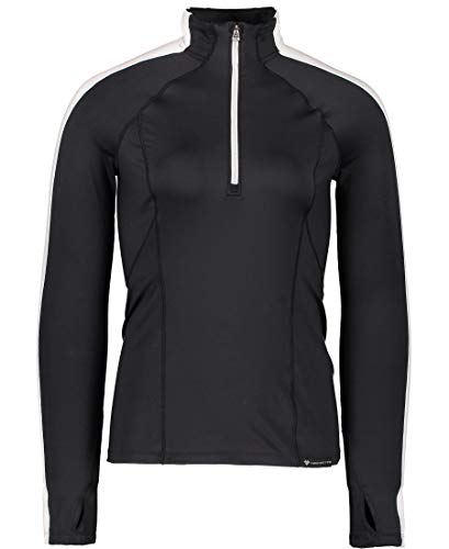 Obermeyer Womens Discover 1/4 Zip Top, Black, Large