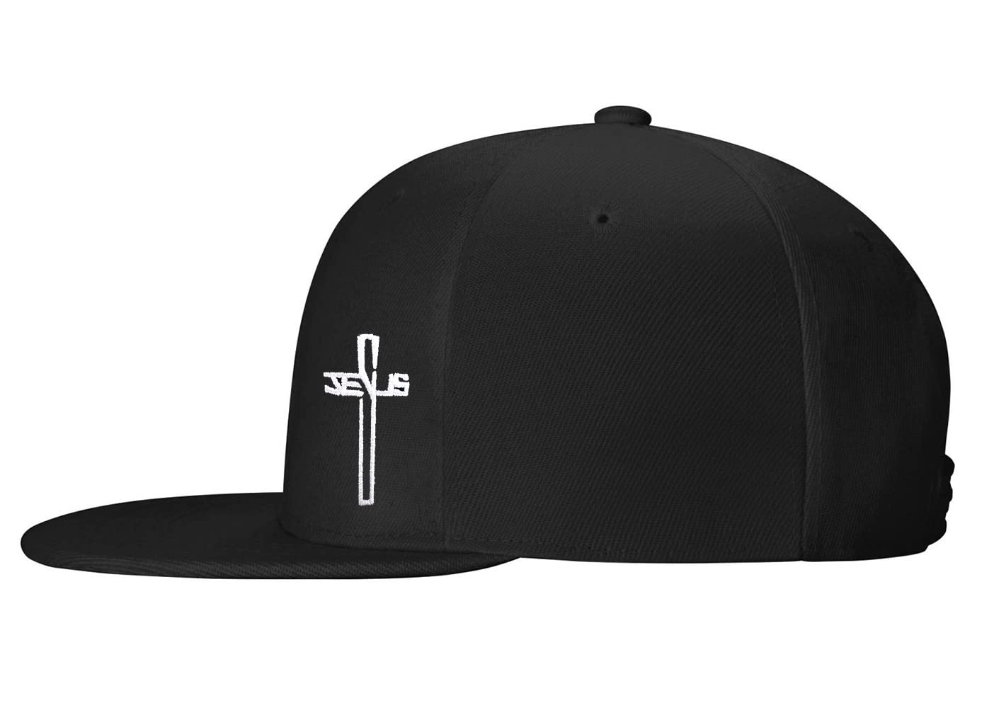 Snapback Hats for Men,Jesus Christian Cross Flat Brim Bill, Embroidery Adjustable Hip Hop Plain Baseball Cap