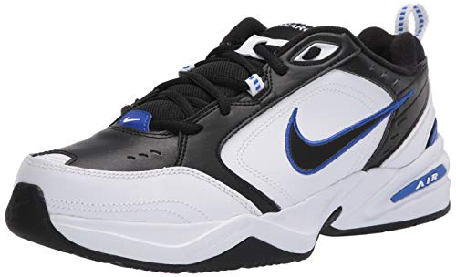 Nike Men's Air Monarch IV Cross Trainer, Black/Black-White-Racer Blue, 7 4E US