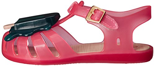 Mini Melissa Aranha VIII BB Slingback Sandal (Toddler), Pink/Green, 5 M US Toddler