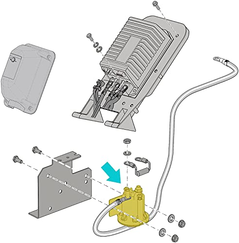 Sabeweile 48V Golf Cart Solenoid Replace OEM 612711, Fit for EZGO TXT 2010 Up and All 48V MPT 800/1000 Vehicles