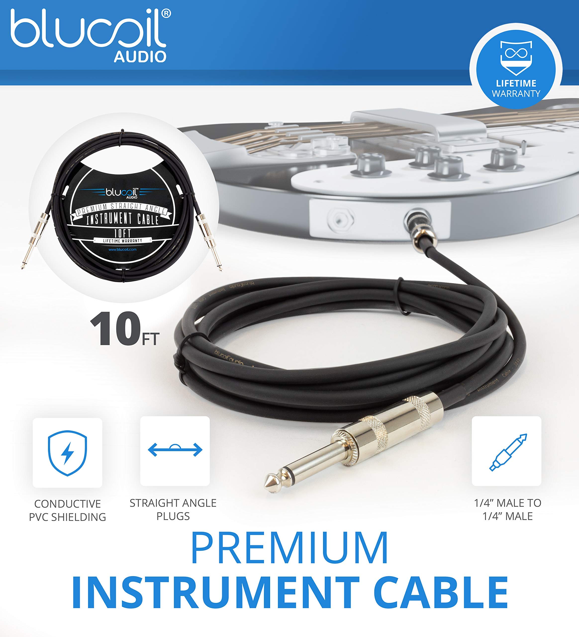 Orange Amps Crush 20RT Amplifier for Electric Guitars (Orange) Bundle with Blucoil 10-FT Straight Instrument Cable (1/4in), 2-Pack of Pedal Patch Cables, and 4-Pack of Celluloid Guitar Picks