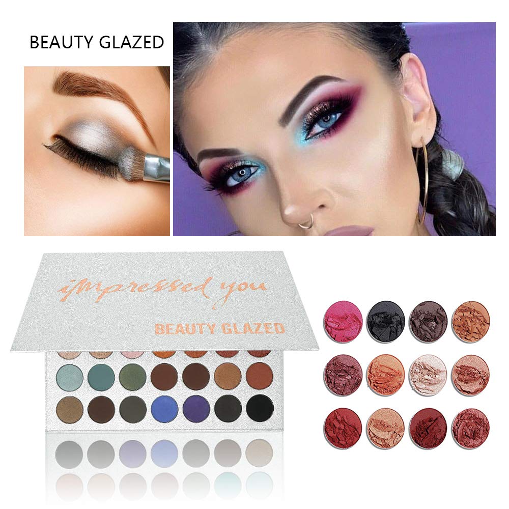 MYUANGO Eyeshadow Palette Matte And Shimmer Professional 35 Color Eye Shadow Cosmetic Impressed You Highly Pigmented Natural Nude Naked Eye Makeup palette