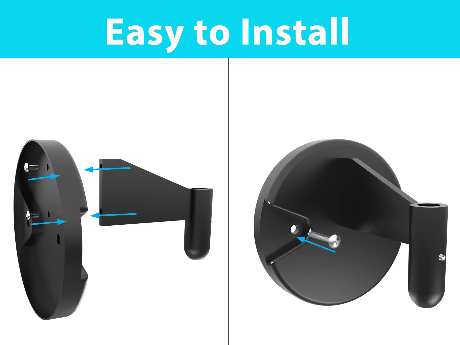 Wall Mount for Boom Arm, Microphone Phone Webcam Arm Wall Holder, Vertical Mount for Mic Lamp Arm Stand