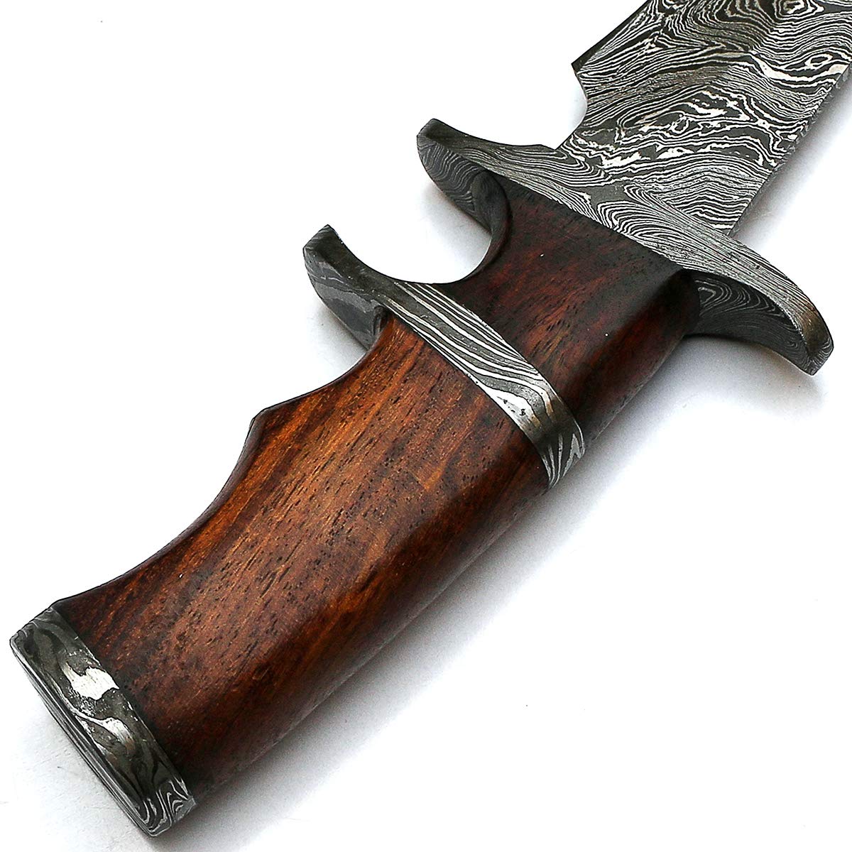 PAL 2000 KNIVES STNG Sub Hilt Handmade Damascus Steel Knife With Sheath 9273