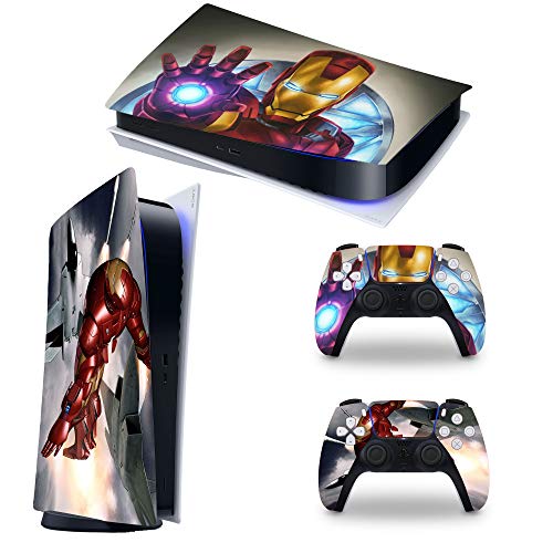PlayStation 5 Skin Set – Hero World - HD Printing Vinyl Skin Cover Protective for PS5 Standard Edition Console and 2 PS5 Standard Edition Controller