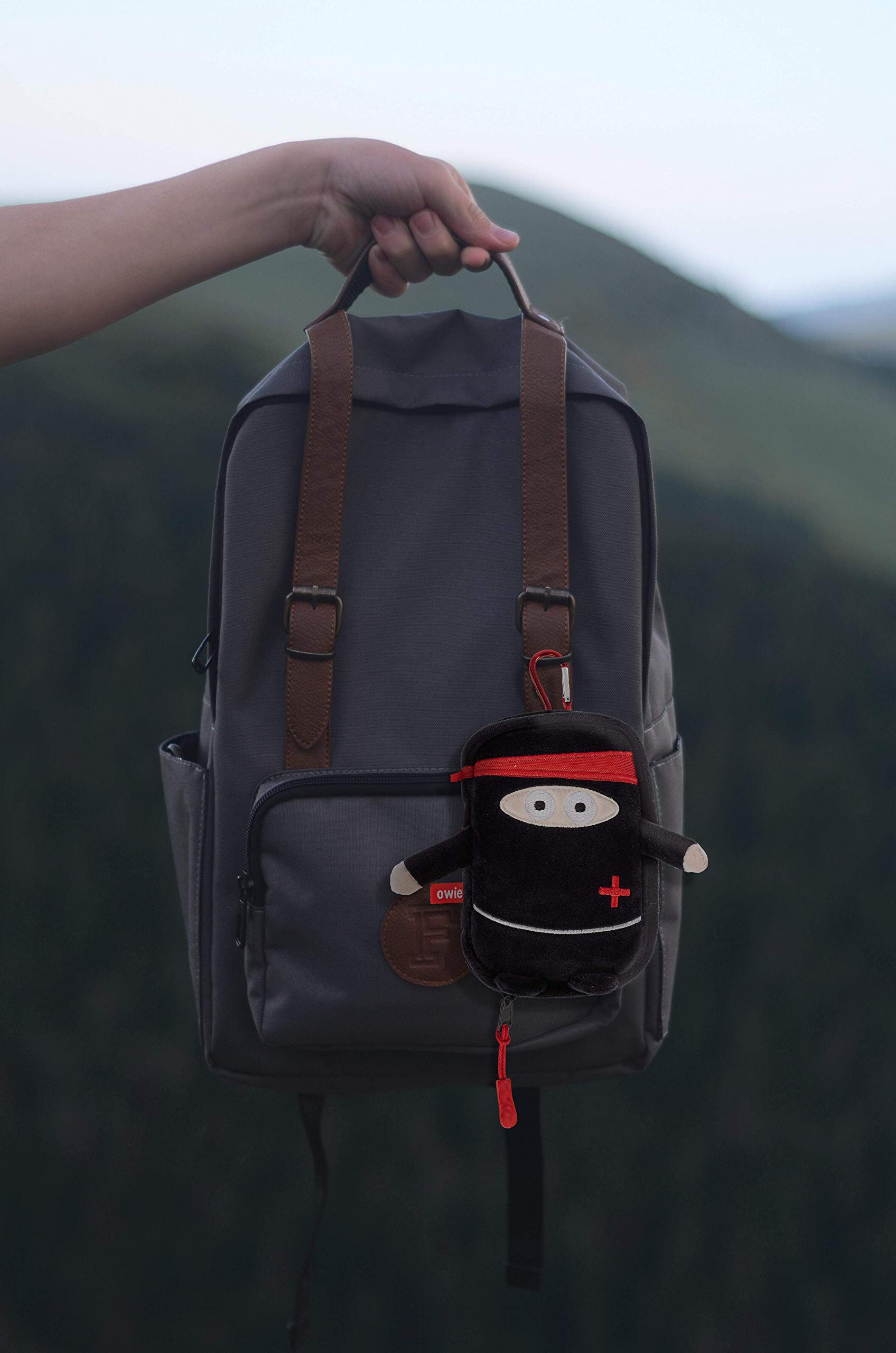 Owie Ninja Small Mini Compact First Aid Kit for Parents on The Go and Hanging in a Diaper Bag, Travel, Purse or Use it at Home or Outdoor