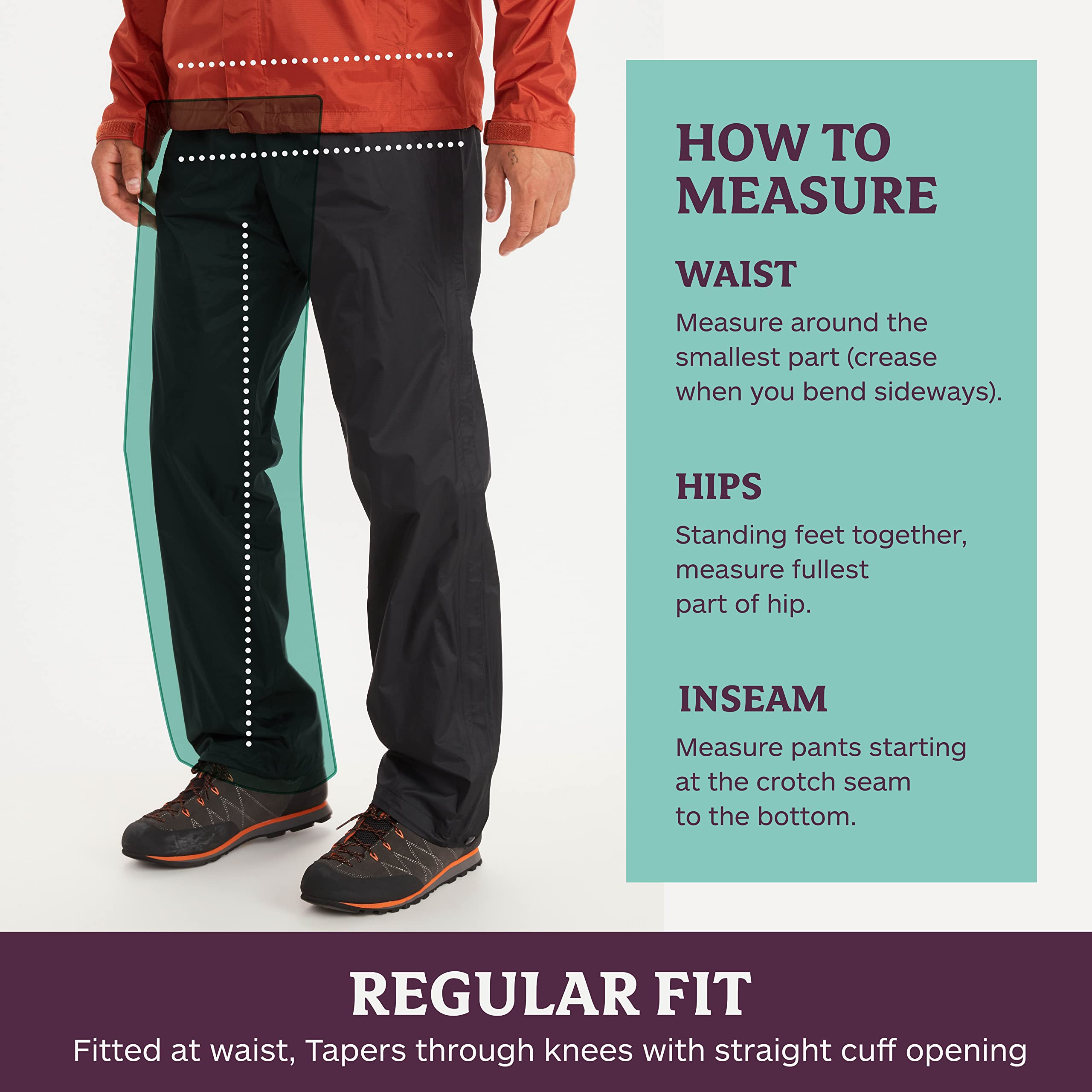MARMOT Men’s PreCip Full-Zip Pant | Lightweight, Waterproof, Jet Black, X-Large