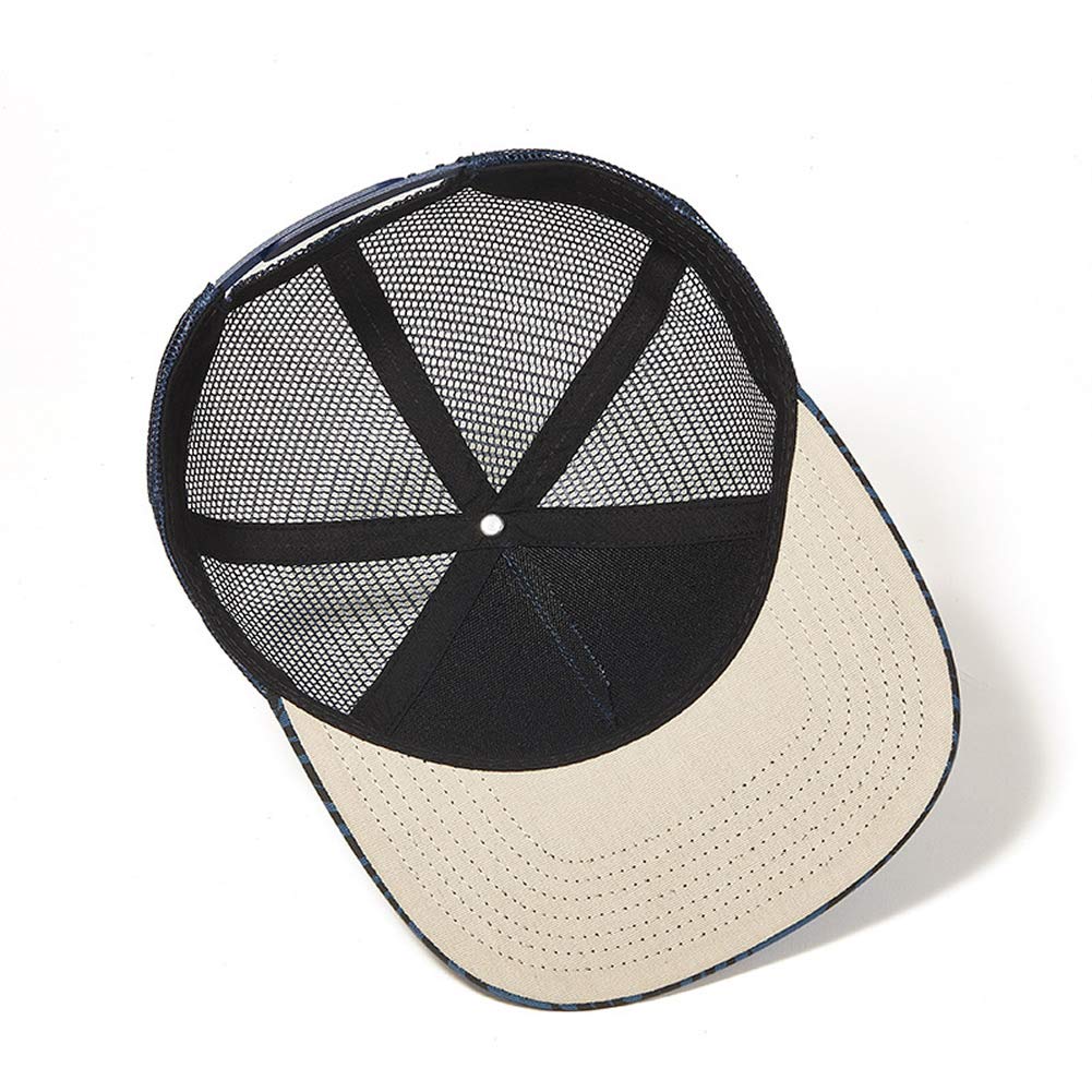 Palm Plants Leaves Print Snapback Mesh Hats,Tropical Ferns Leaf Flat Bill Brim Dad Trucker Hat,Hip Hop Men Women Baseball Caps