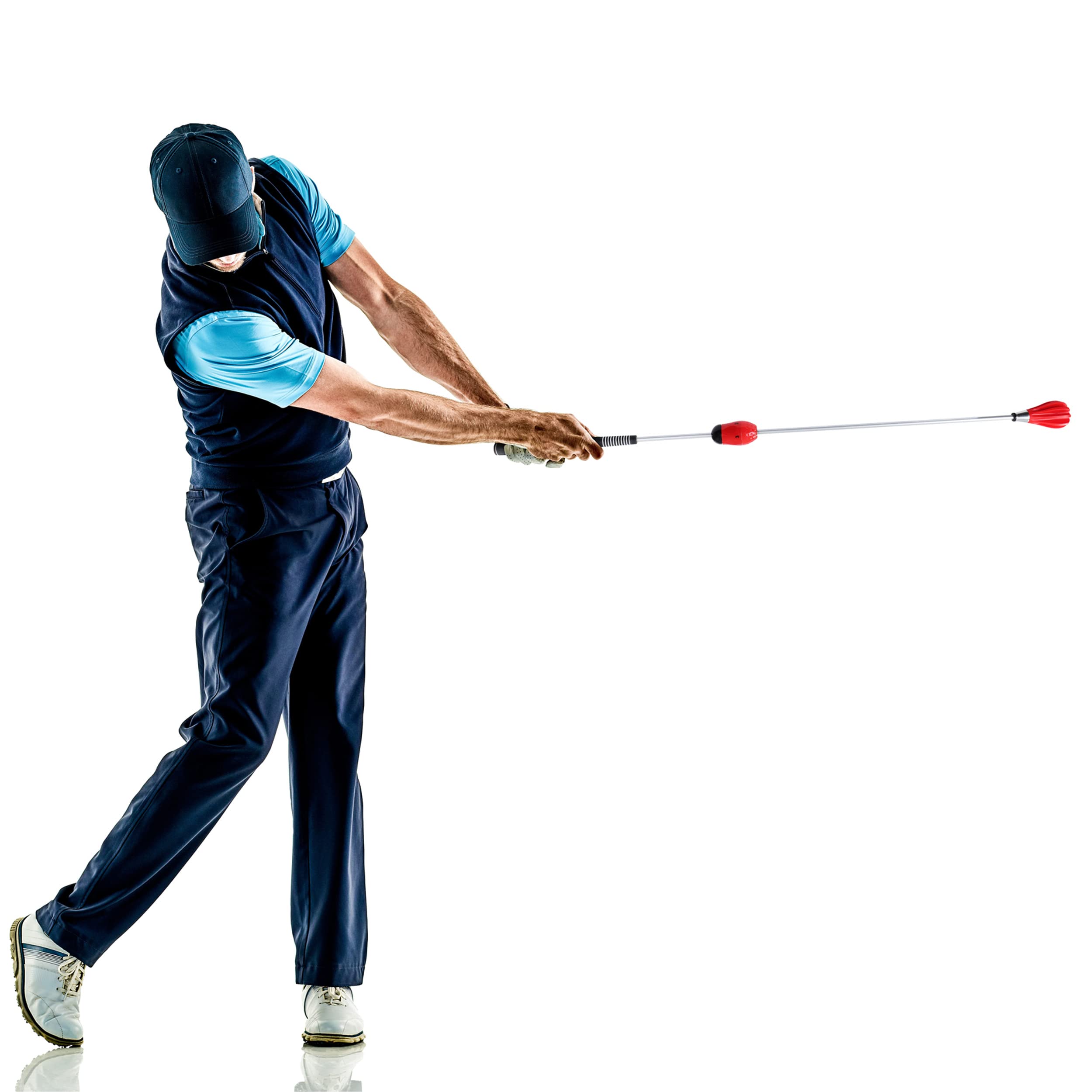 Swing Sports Driver Swing Trainer - 43.5in Long Easy Swing Golf Club with Magnetic Gear for Practice Swings and Warmups