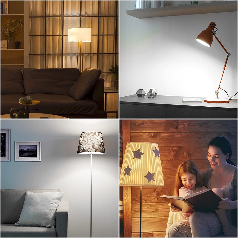RGB LED Light Bulb with Remote, Color Changing Light Bulb, 900LM Dimmable 9W E26 Screw Base RGBW, Mood Light Flood Light Bulb - 20 Color 6 Modes - Remote Control Included (6 Pack)