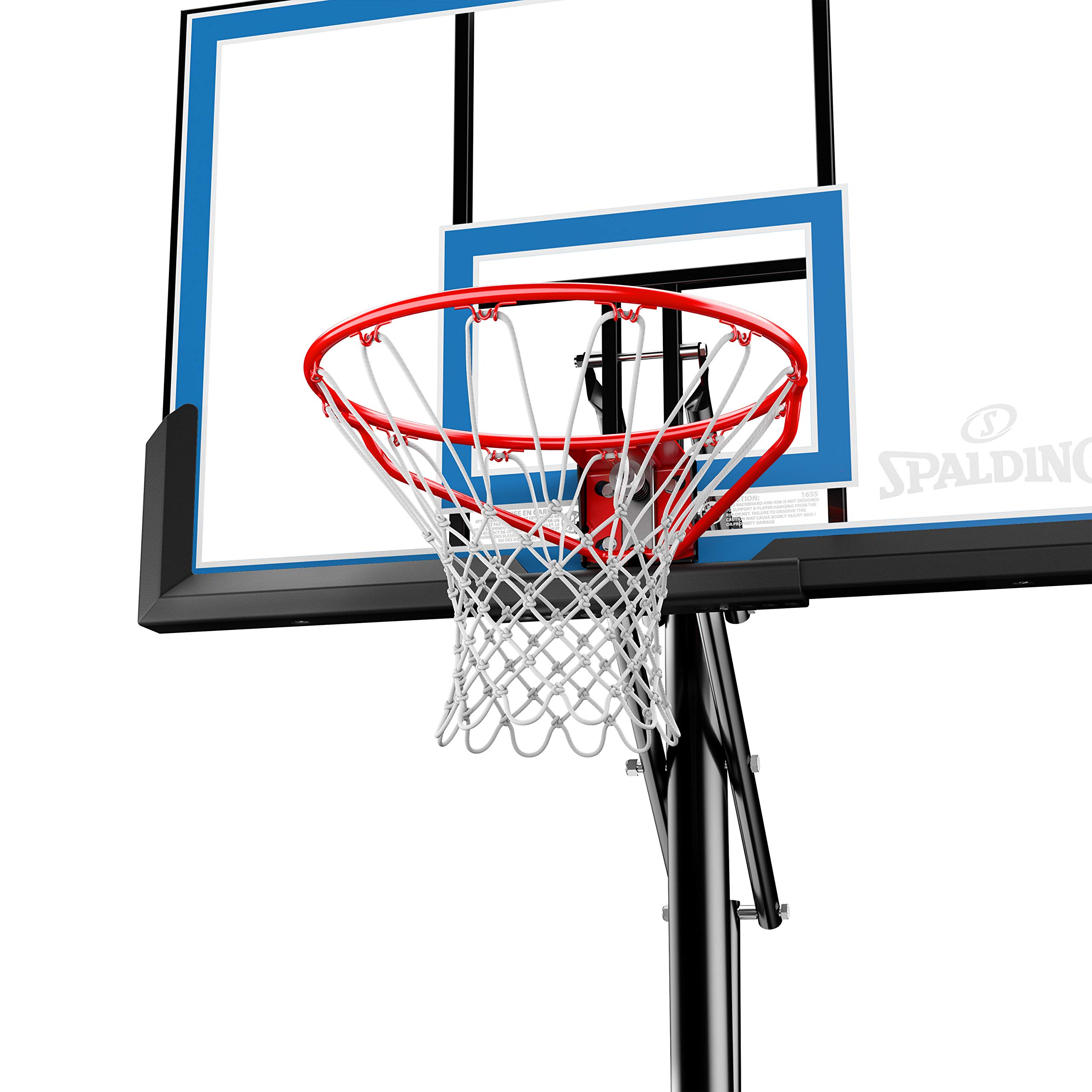Spalding 48" Shatter-Proof Polycarbonate Pro Glide™ Portable Basketball Hoop